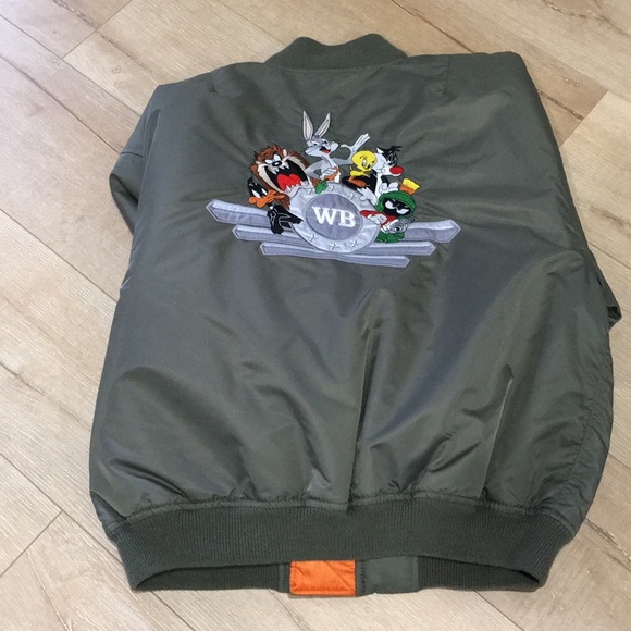 Warner Bros. | Jackets & Coats | Authentic Warner Brothers Bomber ...